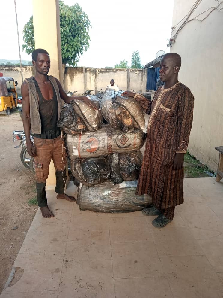 Police Foil Mining Site Robbery, Nab 2 With 16 Bags Of Indian Hemp In ...